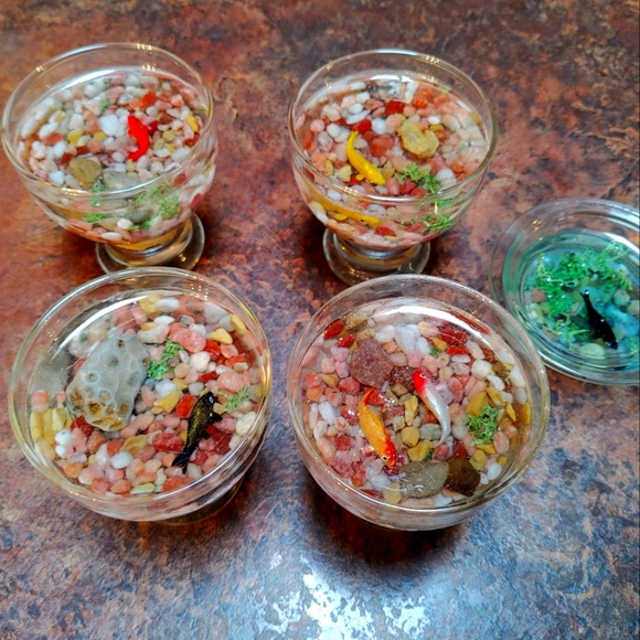 kitty creations | Accents | Desk Top Office Fish Bowl | Poshmark